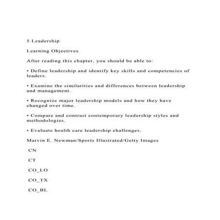 5 LeadershipLearning ObjectivesAfter reading this chap.docx