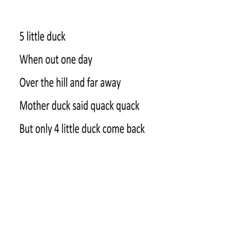 5 little duck | PPT