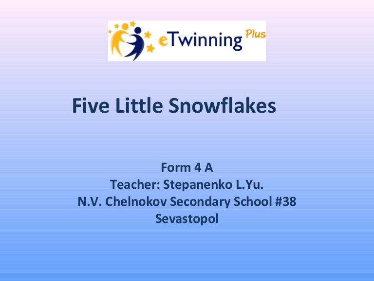 5 little snowflakes