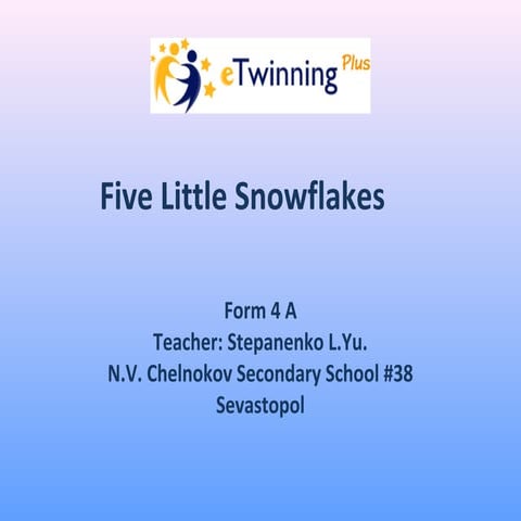 5 little snowflakes | PPT