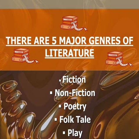 5 MAJOR GENRES OF LITERATURE - 21st century literature | PPT