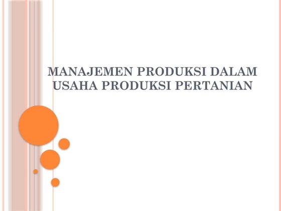 Presentasi Analisa usaha tani padi sawah | PPT