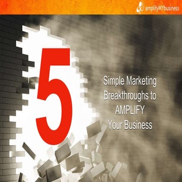 5 marketing breakthroughs to Amplify Your Business | PPT