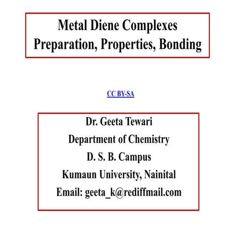 Metal diene complexes | PPT