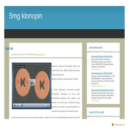 Klonopin taper | PDF