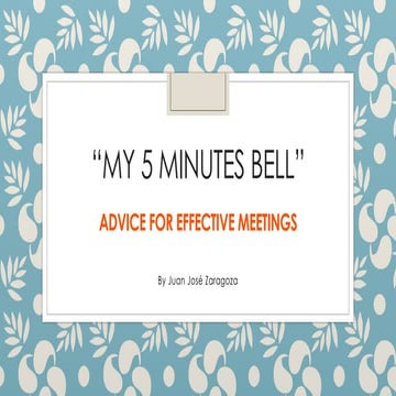 My Five Minutes Bell | PDF