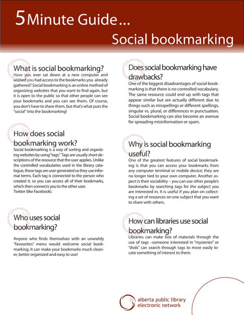 What is social bookmarking and its benefits.pdf | Internet for ...
