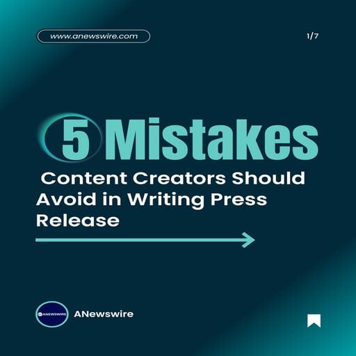 5 Mistakes Content creators should avoid in writing press release | PDF