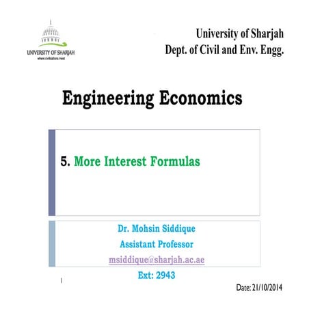 GRADIENT- Engineering Economics Prefinal | PPTX