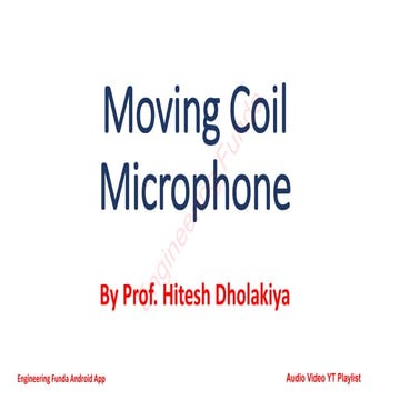 Moving Coil Microphone | PDF