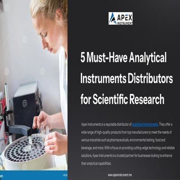 5 Must-Have Analytical Instruments Distributors for Scientific Research ...