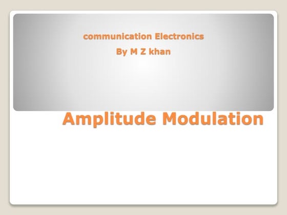 Quadrature amplitude modulation | PPTX