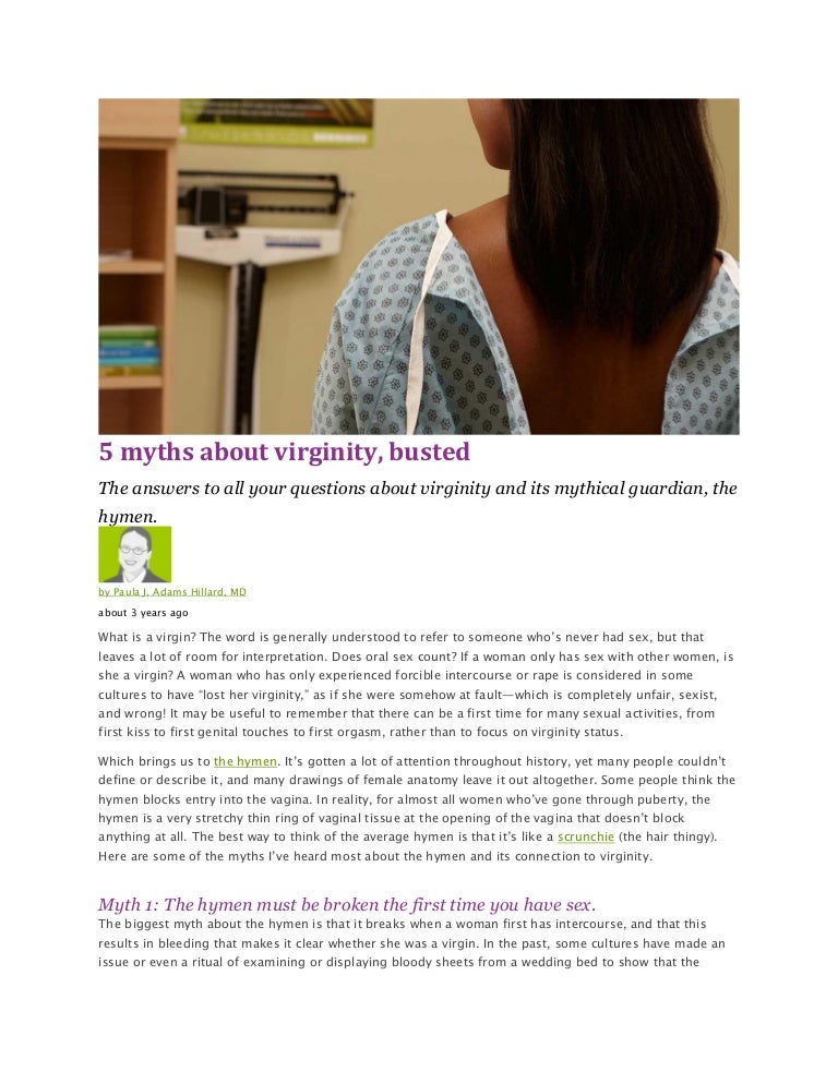 5 Myths About Virginity