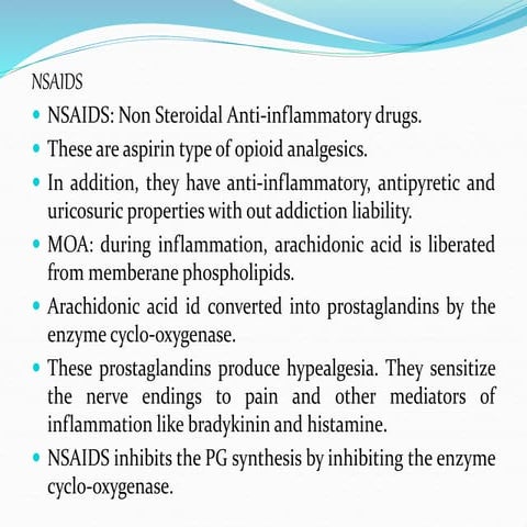 5) NON STEROIDAL ANTI INFLAMMATORY DRUGS.ppt