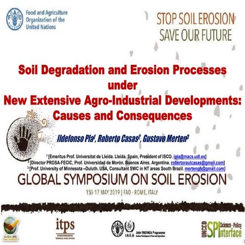 Soil degradation and erosion processes under new extensive agro ...