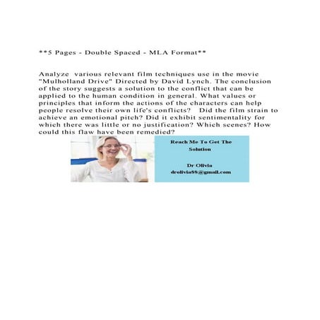 5 Pages - Double Spaced - MLA FormatAnalyze various r | DOCX