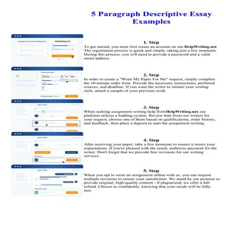 5 Paragraph Descriptive Essay Examples | PDF