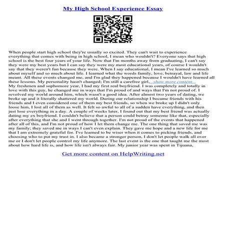 5 Paragraph Essay Examples Middle School