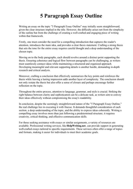 5 Types Of Essays | PDF