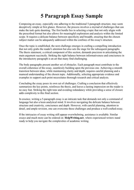 English Essays For High School Students.pdf | Secondary Education ...