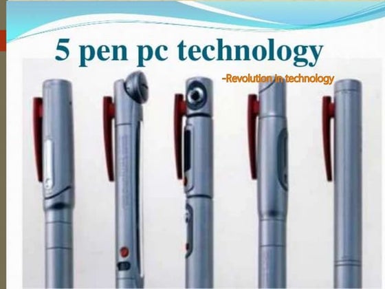 5 pen pc 21311a04v3.pptx | Computer Peripherals | Computing