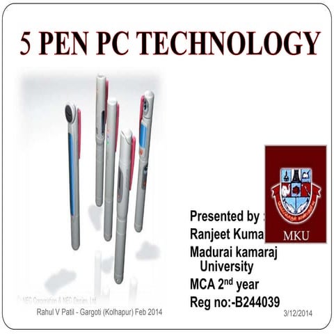 5 PEN PC TECHNOLOGY | PPTX