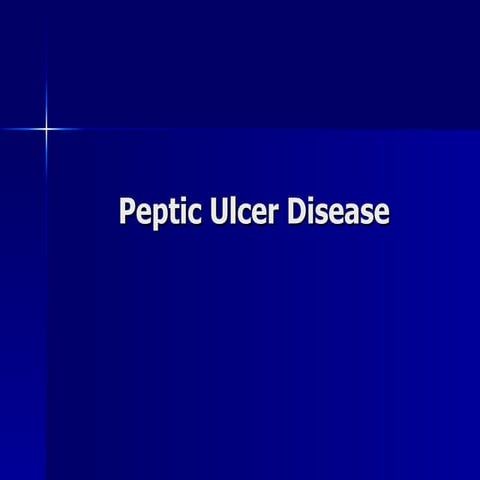 Peptic Ulcer Disease Ppt April 2005 | PPT