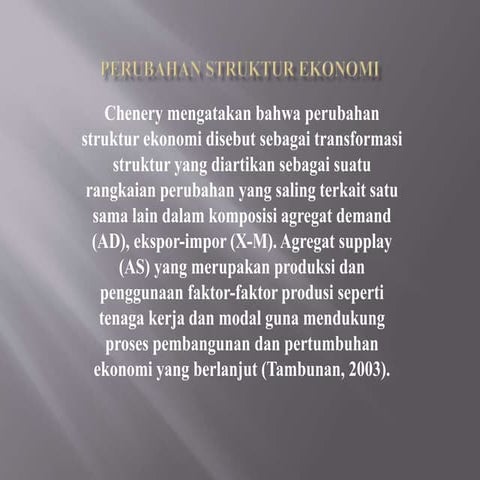 5 perubahan struktur ekonomi | PPTX