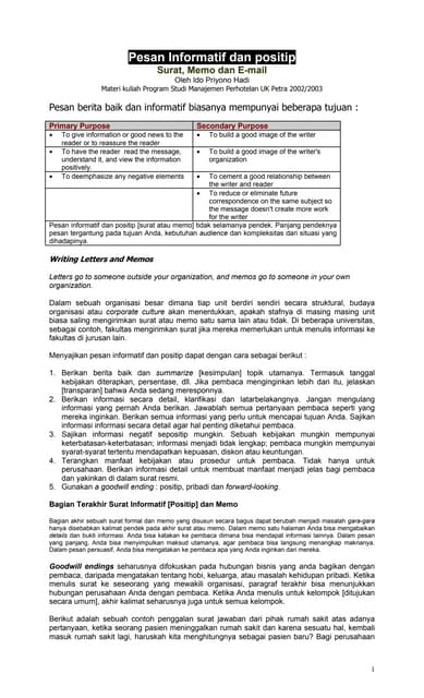 5 Pesan Positif Dan Informatif Pdf