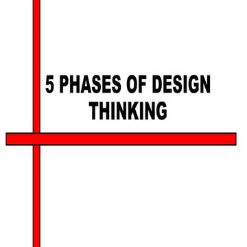 5 PHASES OF DESIGN THINKING power point p | PPTX