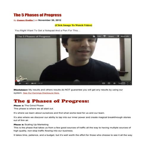 5 phases of progress | PDF