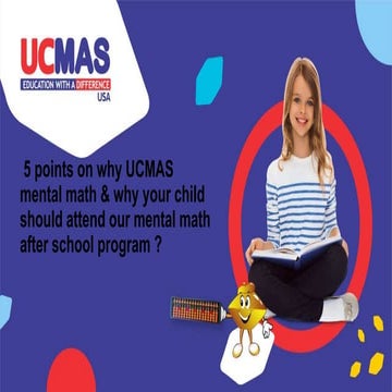 5 points on why UCMAS mental math | PPTX