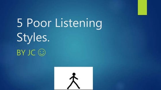 The five listening styles 1 (1) | PPT