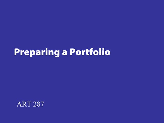 Class 10 Portfolio | PPTX