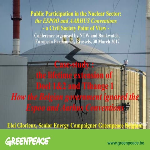 "Overview of Espoo and Aarhus conventions obligations in the nuclear ...