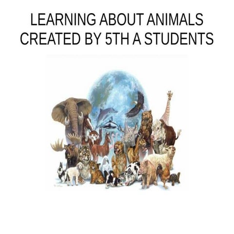 Animal's final task 5th grade A | ODP