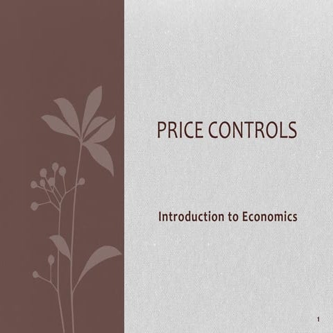 Price Control | PPT