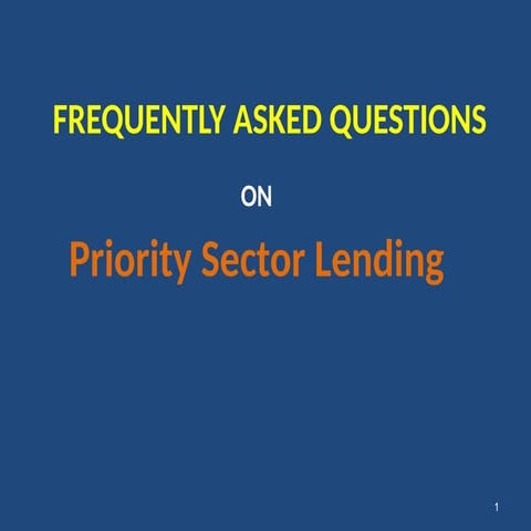 Priority Sector Lending and banking related PPTs.pptx