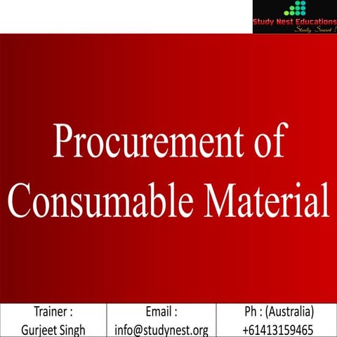 5 Procurement of Consumable Material.pdf