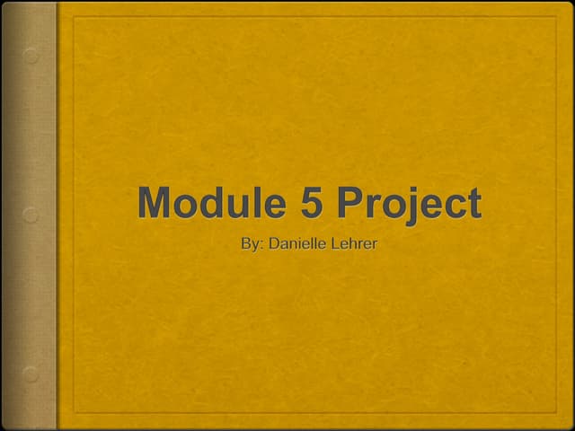 Module 5 Project Ppt 3652