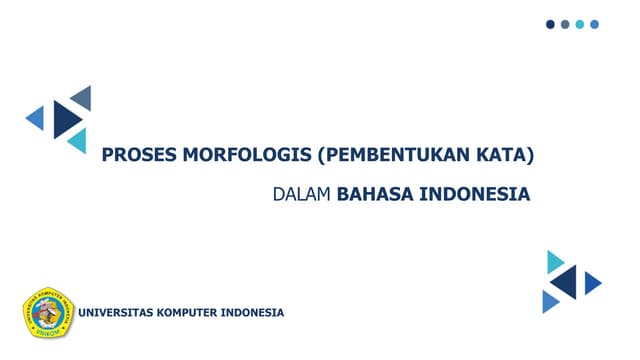 Proses Morfologis (Pembentukan Kata).pptx