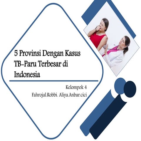 5 provinsi dengan kasus tb paru terbesar di indonesia | PPTX