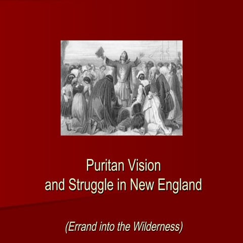 Puritans in American Religious History | PPT