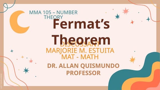 Euler's Theorem and Fermat's Theorem.pptx