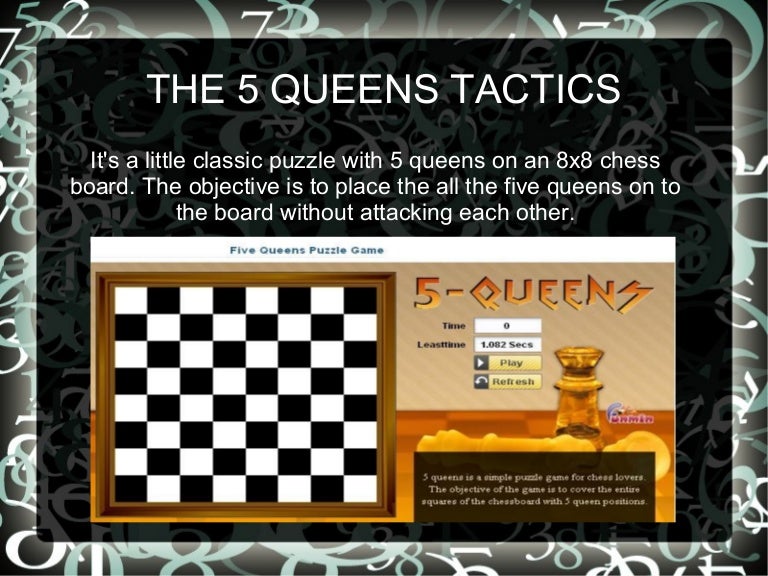 5 Queens Problem on 8x8 Chessboard With Easy Solutions