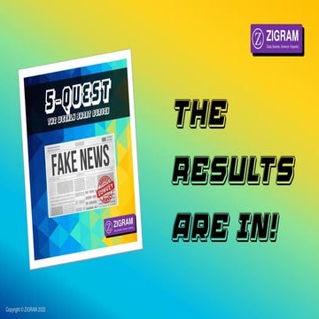 5 Quest Fake News Survey Results June 2020 | PPT