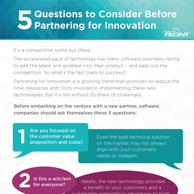5 questions to consider before partnering for innovation | PDF