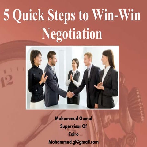 5 quick steps to win win negotiation | PPTX
