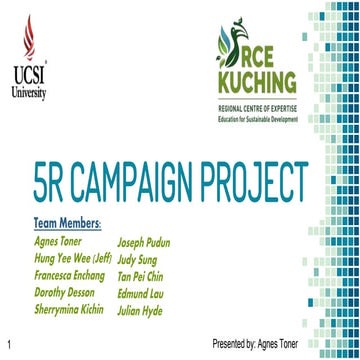 5R Campaign Project | PPTX