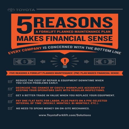 5 Reasons a Forklift Planned Maintenance Plan Makes Financial Sense | PDF